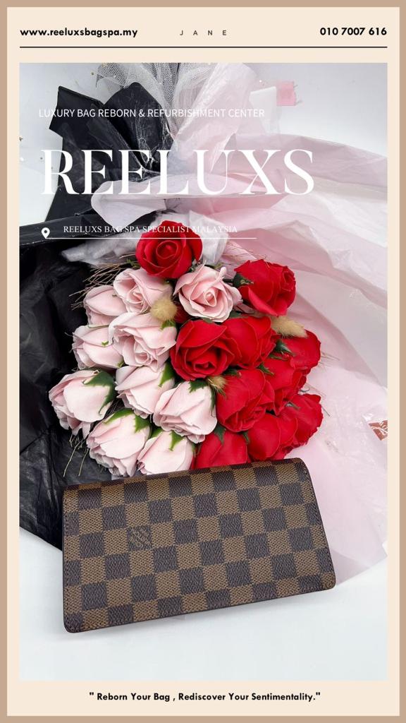 LOUIS VUITTON Damier Azur Canvas Croisette Hardware Rusty Tarnish 24k ...