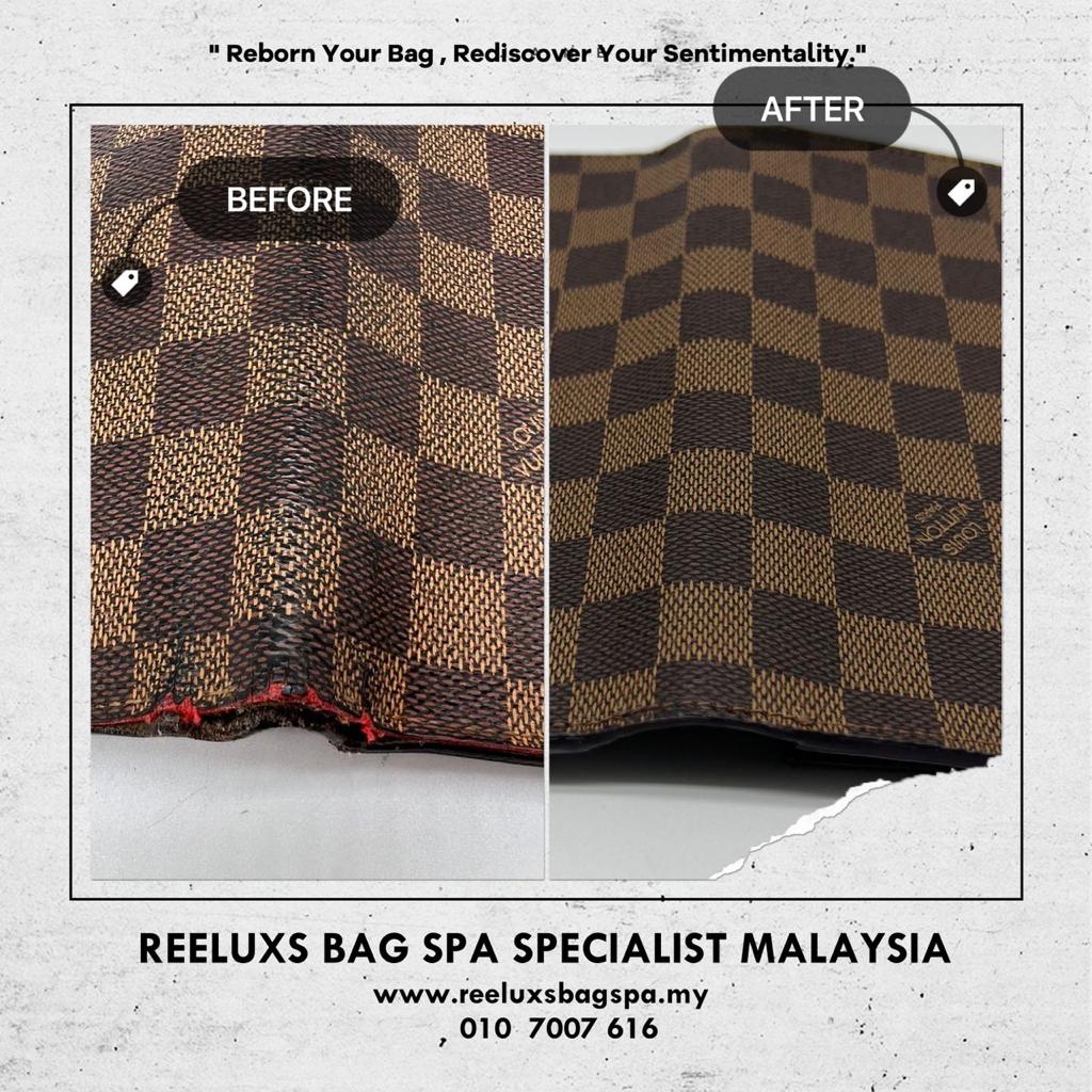 LOUIS VUITTON Damier Azur Canvas Croisette Hardware Rusty Tarnish 24k ...