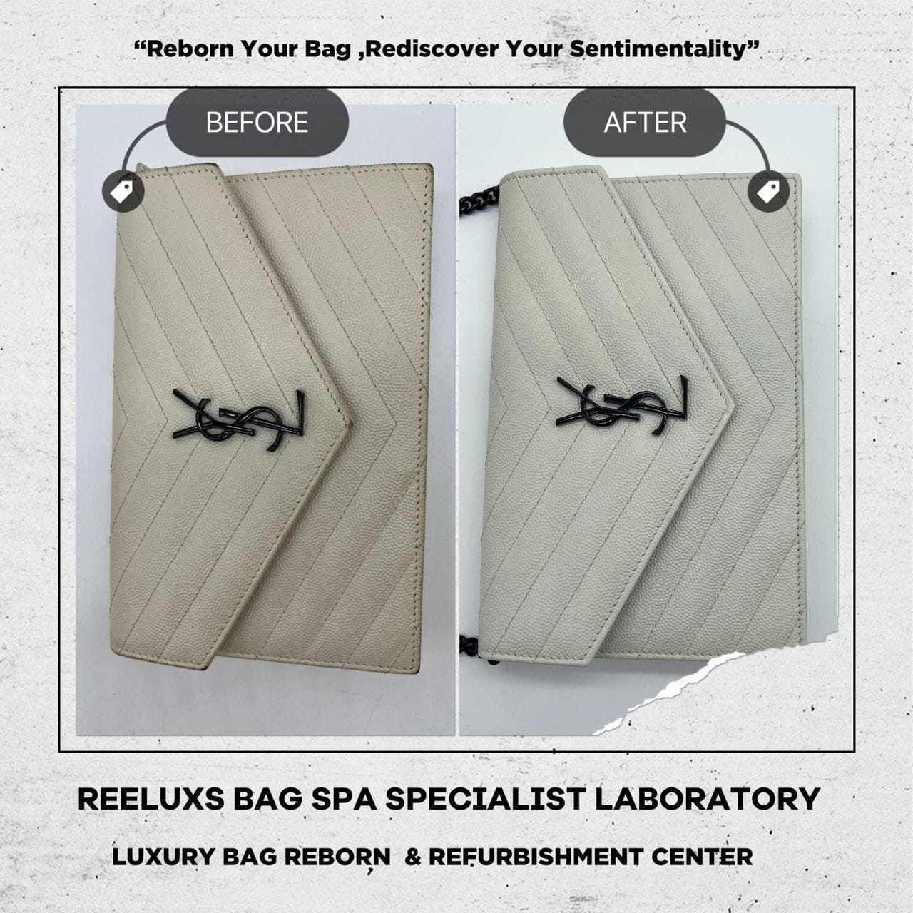 YSL Envelope WOC Restoration: Corner Repair & Color Renewal