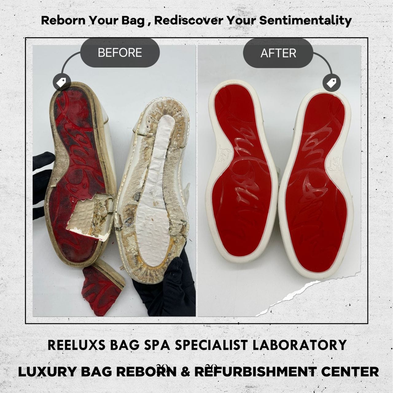 LOUIS VUITTON Shoe Repair: Complete Sole Oxidation Replacement
