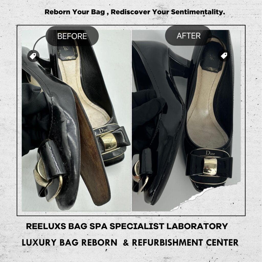 LOUIS VUITTON Shoe Repair: Complete Sole Oxidation Replacement