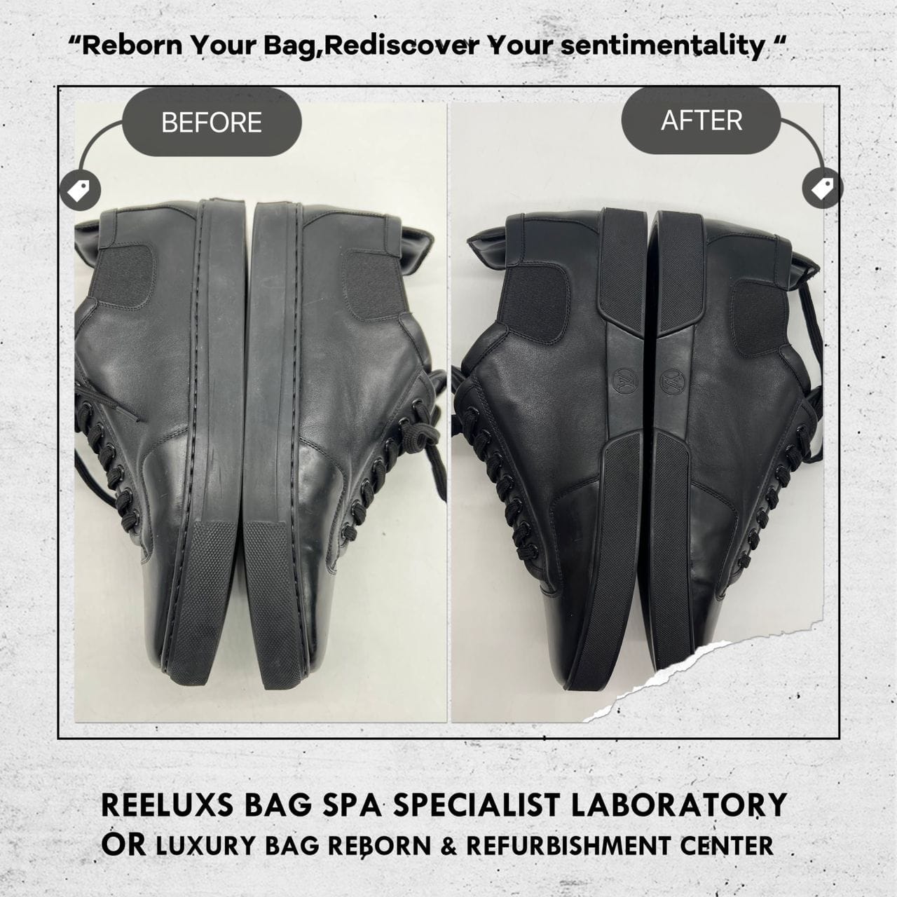 LOUIS VUITTON Shoe Repair: Complete Sole Oxidation Replacement